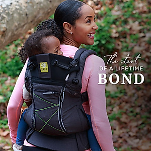 LÍLLÉbaby 6-in-1 Pursuit All Seasons Ergonomic 6-in-1 Baby Carrier Newborn to Toddler - with Lumbar Support - for Children 7-45 Pounds - 360 Degree Baby Wearing - Graphite