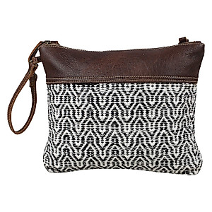 Myra Bag Mix n' Match Upcycled Canvas & Leather Crossbody Bag S-1578
