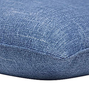 Pillow Perfect Tory Solid Indoor/Outdoor Lumbar Pillow Plush Fill, Weather and Fade Resistant, Lumbar - 11.5" x 18.5",, Blue, 2 Count