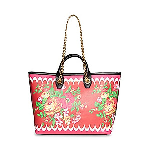 Betsey Johnson Double Handle Tote, Red