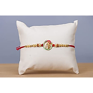 CHERKRAFT Rakhi for Brother Floral Design Rakhi Thread for Men/Boy Raksha Bandhan Bracelet (Design 9, Standard)