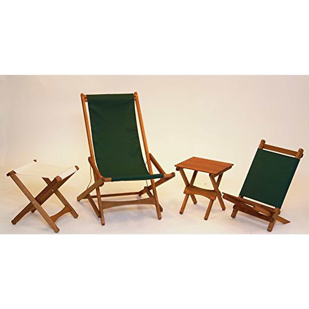 BYER OF MAINE - Pangean Folding Wooden Table, Hardwood Portable Table for Deck, or Camping, Use Indoors or Outdoors - 18" H x 16" W x 16" D