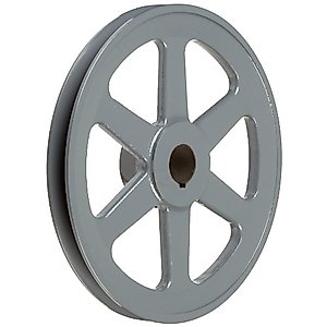 TB Woods BK1301 FHP Bored-to-size V-Belt Sheave, B Belt Section, 1 Groove, 1" Bore, Cast Iron, 12.75" OD, 1970 max rpm
