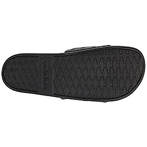 adidas Women's Adilette Comfort Slides Sandal, Core Black/Core Black/Almost Pink, 11