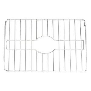 SOFINNI Sink Protectors for Kitchen Sink with White Coating Sink Grate Insert Grid Sink Bowl Drying Rack Small (10.5" x 12.5")