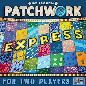 Patchwork Express Board Game - Fast-Paced Two-Player Quilting Strategy Game! Interactive Puzzle Game for Kids & Adults, Ages 6+, 2 Players, 20 Minute Playtime, Made by Lookout Games