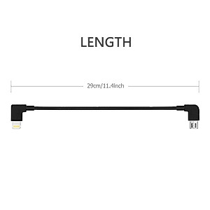 AxPower OTG Micro USB to iPhone iOS Cable 1ft Connector for DJI Spark Mavic Mini Mavic Pro Mavic 2 Pro Zoom Air Reverse Data Cable for iPhone 7 8 X