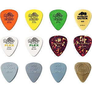 Dunlop Acoustic Variety Pack Guitar Picks, 12 Pack