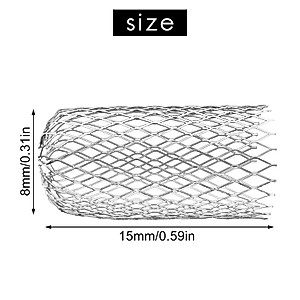 TAMOSH 6 Pack Gutter Guard 3 Inch Expandable Aluminium Filter Strainer Gutter Downspout Guard for Stopping Blockage Leaves