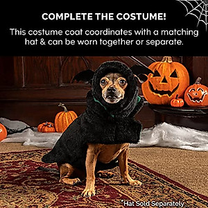 Furhaven Medium Dog Coat Flex-Fit Reversible Faux Fur & Quilted Fleece Jacket, Washable - Black/Green, Medium