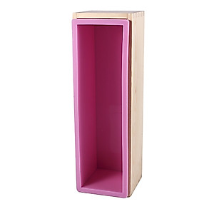 Soap Tools Silicone Soap Tools Rectangle Soap Tools with Wooden Box Flexible Soap Crafting Tools DIY Making Tool for Soap Cake Bread