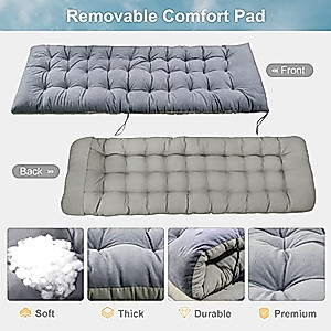 ABORON Zero Gravity Chair,Premium Outdoor Lawn Folding Lounge Chairs,Sturdy Adjustable Reclining Patio Chairs with Removable Cushion,Headrest & Tray