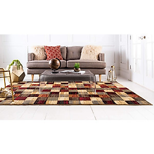 Unique Loom Barista Collection Area Rug - Gava (2' 2" x 3' 1" Rectangle, Multi/ Brown)