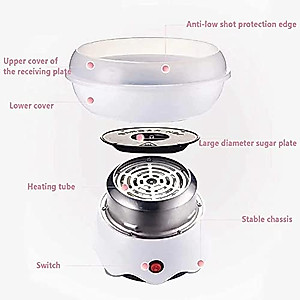 Cotton Candy Machine with Sugar Scoop, Cotton Candy Maker for Kids, Birthday Party, Gifts