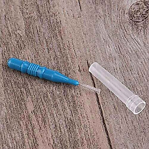 50pcs Soft Interdental Brush Teeth Dental Picks Floss Brush Refill Flosser Toothpick Cleaners Cleaning Tool - Blue