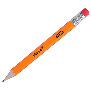 Madisi Golf Pencils with Eraser, 2 HB Half Pencils, 3.5" Mini Pencils, Pre-Sharpened, 96 Count