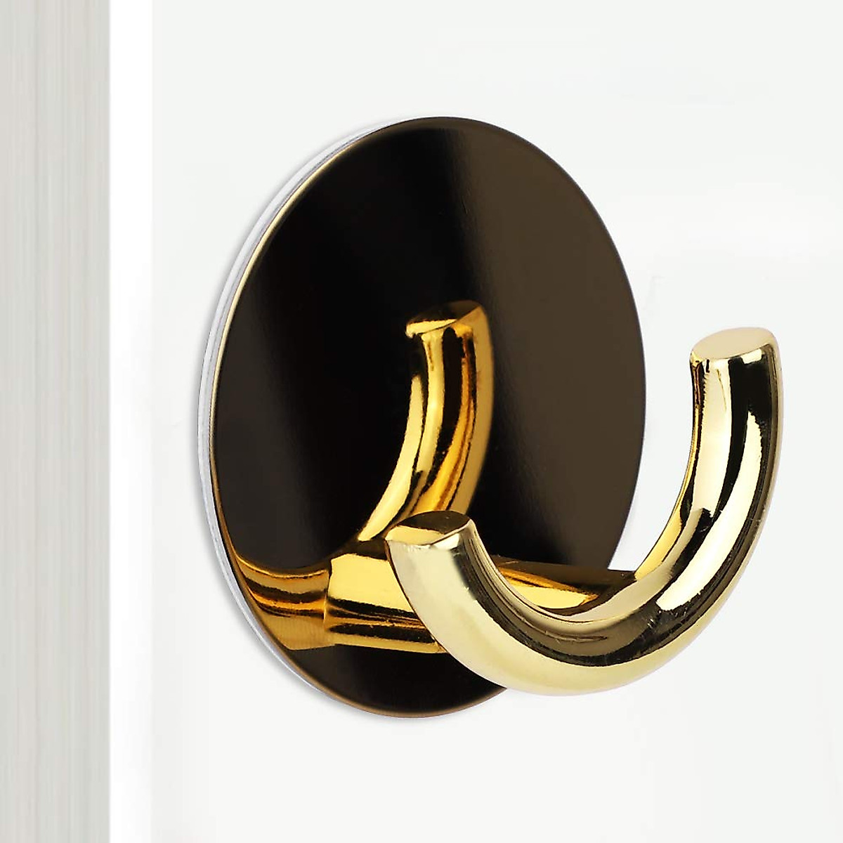 Gerioie Durable Hook, Wall Hook Hanger, Waterproof Mental for Storing The Clothes Bathroom Kitchen(Golden)