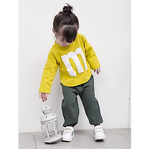 BULINGNA Cute Toddler Kids Baby Boy Girl Casual Eelastic Harem Long Pants Bloomers (Green, 3-4 Years)