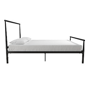 DHP Calixa Modern Metal Platform Frame, Full, Black