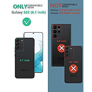 FNTCASE for Samsung Galaxy S22 Protective Case: Military Grade Protection Rugged Anti-Drop Case with Belt-Clip Holster & Kickstand - Full Shockproof Sturdy Durable Bumper Textured Cell Phone Cover