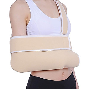 QIANMEI Fixed Elbow Brace Ergonomic Shoulder Strap, Arm Sling Shoulder Rotator Cuff Support Bracket, Medical Support Belt for Fractures Injury Support, Shoulder Surgery