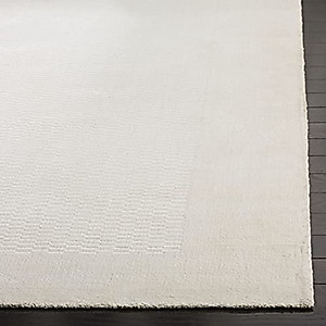 SAFAVIEH Mirage Collection 8' x 10' Pearl MIR721A Handmade Modern Abstract Viscose Area Rug
