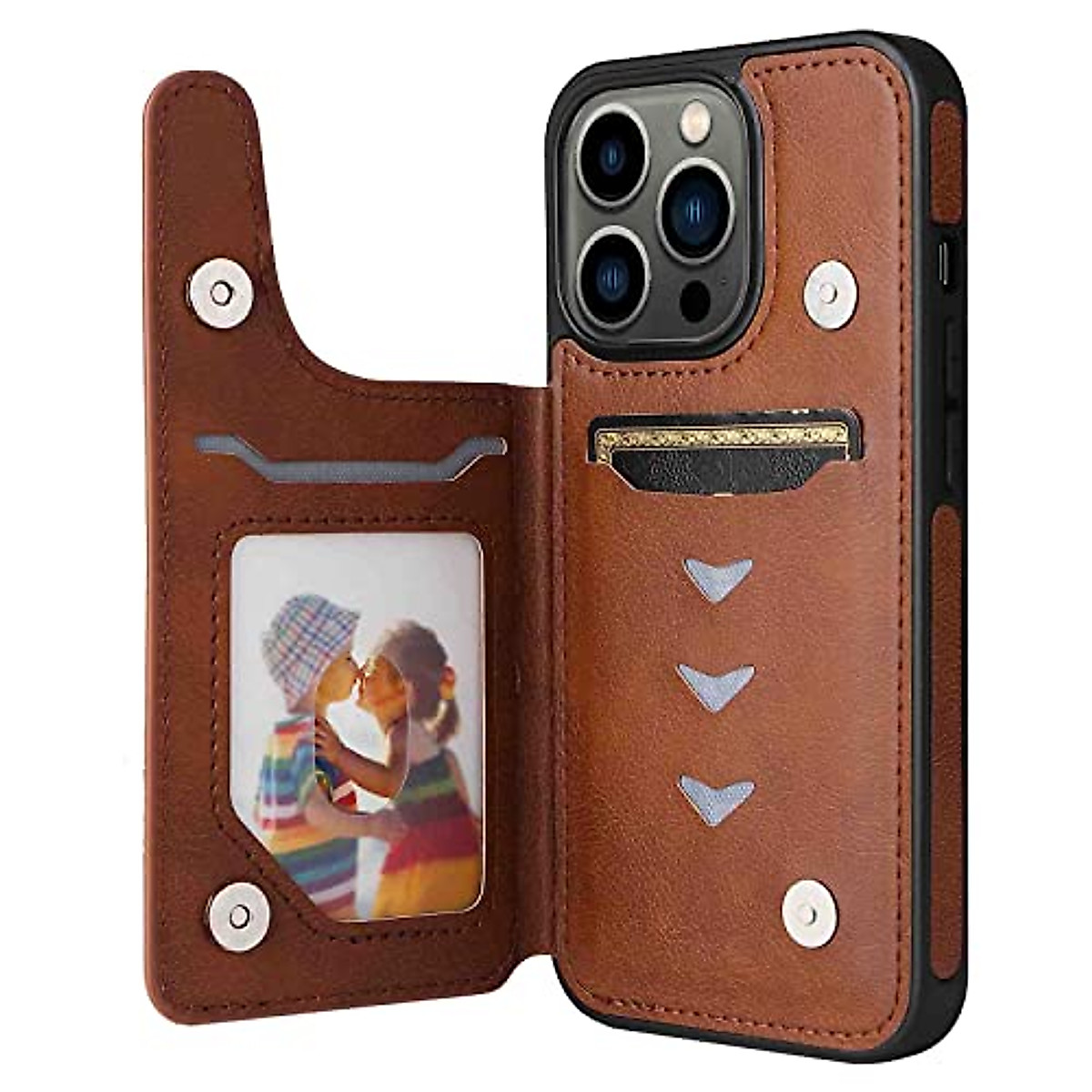 Fansipro Bumper Case Cover for Samsung Galaxy S9 Plus, Premium PU Leather Slim Fit Cover for Galaxy S9 Plus, 1 Card Slot, 1 Photo Frame Slot, Light Weight, Brown