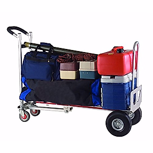 Magliner TPAUAC Aluminum 3 Position Hand Truck, U Loop Handle, Microcellular Foam Tires, 500 lb Capacity, 52" Length, 21" Height, 21" Width