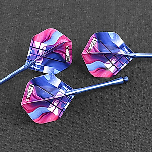 CyeeLife-PET Dart Flights 48pcs(16Designs) Standard,Accessories kit Wings