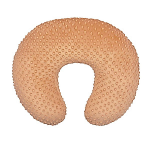 Owlowla Minky Nursing Pillow Cover, Breastfeeding Pillow Slipcover Fits Nursing Pillow for Baby Boy Girl(Caramel)