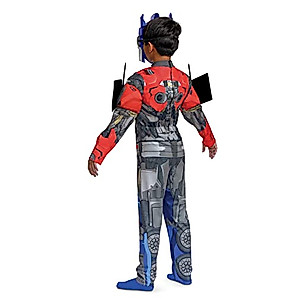 Disguise Optimus Prime Muscle Costume for Kids, Official Transformers Rise of the Beasts Padded Costume and Mask, Size (7-8)