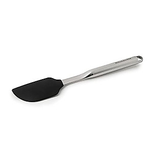 KitchenAid Premium Scraper Spatula with Hang Hook, 12-Inch, Black