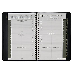 AT-A-GLANCE Recycled Weekly/Monthly Desk Appointment Book, 5 x 8 Inches, Black, 2013 (70-100G-05)