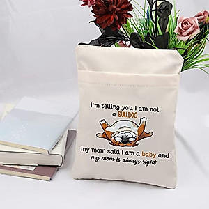 English Bulldog Book Sleeve Bulldog Mom Gift Bulldog Lover Book Protector I Am Not a Bulldog Book Cover Bulldog Owner Gift