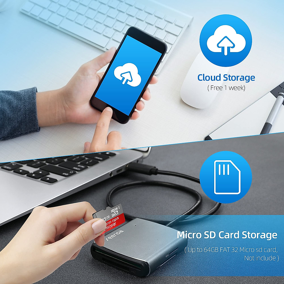 Wireless Outdoor Security Camera Wi-Fi Solar IP Surveillance Cams Home Security Cam with PIR/Human Motion Detection Night Vision, 2-Way Audio, Solar Panel, IP 65 Waterproof , Tuya Smart App