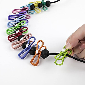 2Pack Retractable Portable Clothesline for Travel，Clothing line with 12 Clothes Clips, for Indoor Laundry Drying line,Outdoor Camping Accessories (2)