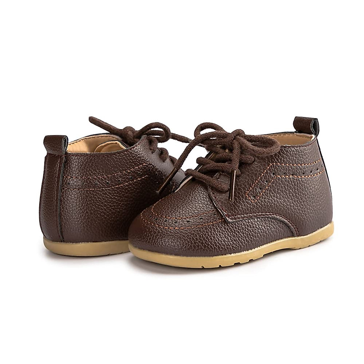 Miamooi Infant Baby Boys Girls Loafers Classic PU Leather Wedding Dress Shoes Toddler Brogue Formal Flat Lazy Crib Oxford First Walking Christening Shoe