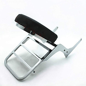 Motorcycle Rear Seat BackRest Sissy Bar Back Rest Compatible For Honda Rebel CA250 CMX250 CMX (Chrome)