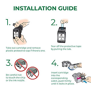 COLORETTO 62XL Ink Cartridge for HP Envy 7645 7640 5540 5642 5643 5640 5660 Officejet 5740 5746 200 250 258 Printers as Replacement of HP 62 XL 62xl hp62xl hp62 High Yield Combo Pack (2 Black)