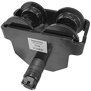 Titan Attachments Push Trolley 2 Ton Capacity Solid Steel Construction