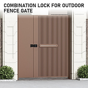 Cabinet Password Hasp Locks, Cabinet Password Hasp Locks for Wooden Cabinet 3-Digit Password Code, Anti-Theft Household Security Combination Hasp Latch Lock Twist Knob Drawer Cupboard Locker