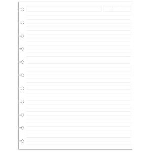 (Pack of 2) Letter Size Discbound Refill Paper, Disc Paper Refill for TUL Custom Note-Taking System Discbound Planner Inserts, 200 Sheets/400 Pages, White Discbound Paper, Arc Paper Refill 8.5 x 11