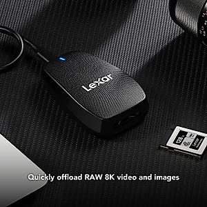 Lexar Professional CFexpress Type B USB 3.2 Gen 2x2 Reader, Up to 1700MB/s Read, Designed for CFexpress Type B Cards (LRW550U-RNBNU)