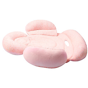 Beisto Baby Stroller Protection Cushion Car Seat Cushion Head and Body Support Pillow Double-Sided Protection Pillow for Newborn, Pink, One Size