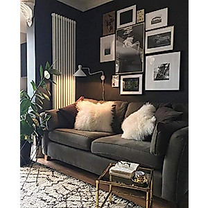 Abyssaly 15.7 inch X 118 inch Black Silk Wallpaper Embossed Self Adhesive Peel and Stick Wallpaper Removable Kitchen Wallpaper Vinyl Black Wallpaper Cabinet Furniture Textured Wallpaper