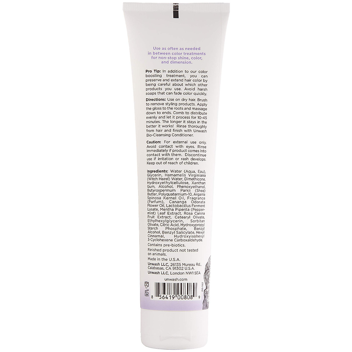 Unwash Color Intensifying Gloss Treatment - Color-Protecting, Salon-Quality Hair Treatment, Enhances Shine & Increases Vibrancy, Cruelty Free, Sulfate & Paraben Free, 5.1 oz