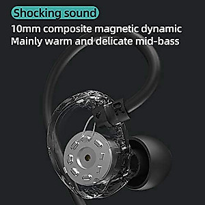 CCA CSA 1DD in Ear Earphone Wired Stereo Sport Earbuds Headphone Clear Sound Lightweight Comfort Wearing Earphone with 3.5mm Jack