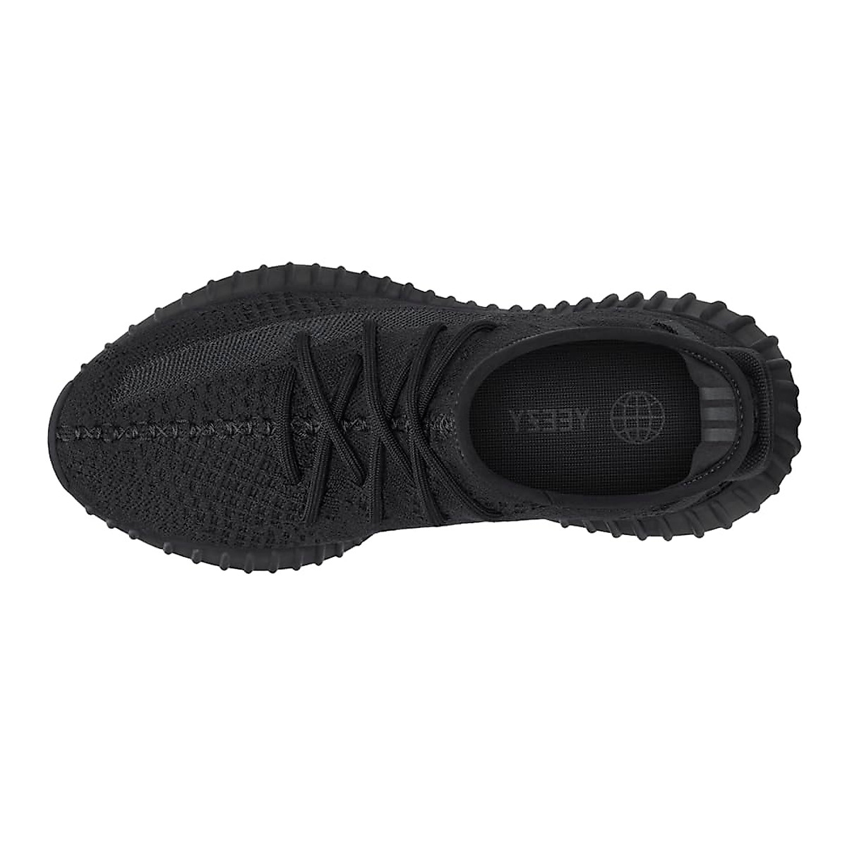 adidas Mens Yeezy Boost 350 V2 Lace Up Sneakers Shoes Casual - Black - Size 5.5 M