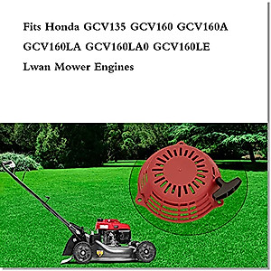 GCV160 Pull Start Recoil Starter Fit for Honda GCV135 GCV160 EN2000 Hru19 GC135 GC160 Parts Generator Engine Motor Replace 28400-Zl8-023ZA GCV160 Recoil Pull Starter