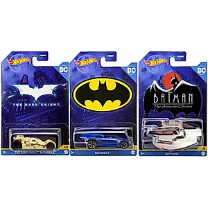 Hot Wheels Batman 2022 Batmobile Complete Set of 5 Diecast Vehicles Bundle